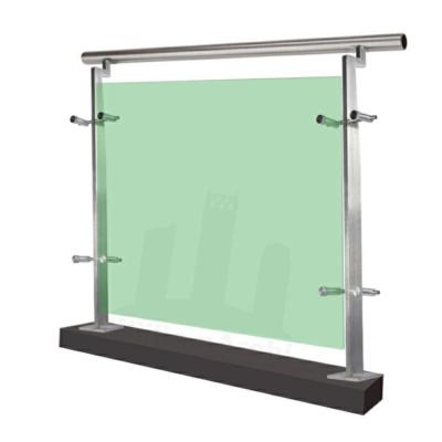 China Glass balustrade channel railing patio tempered glass fence panels for sale