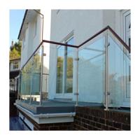 China Glass balustrade channel railing patio tempered glass fence panels for sale