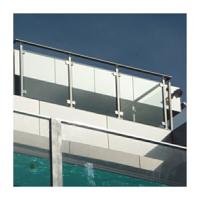 China Balcony glass balustrade systems railing detail fence panels price for sale