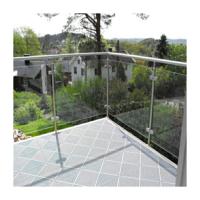 China Balcony glass balustrade systems railing detail fence panels price for sale