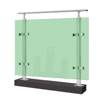 China Glass balustrade prices railing no top rail garden fence for sale