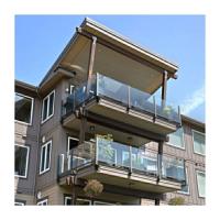 China Glass balustrade prices railing no top rail garden fence for sale
