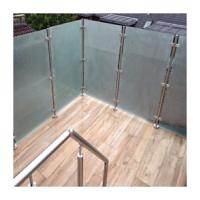 China Decking glass balustrade u slot post glass railing fence for sale