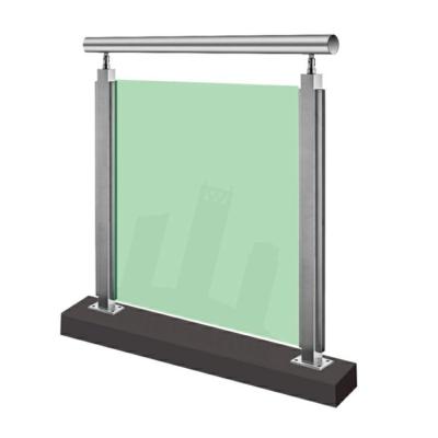 China staircase glass balustrades and handrails railing detail security fencing for sale