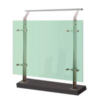 China Stainless glass balustrade railing cost per linear foot colorbond fencing for sale