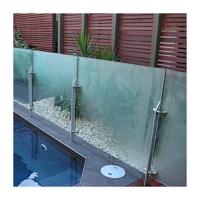 China Stainless glass balustrade railing cost per linear foot colorbond fencing for sale