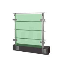 China Indoor Glass balustrade handrail railing  fencing uk cost for sale