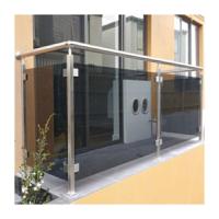 China Indoor Glass balustrade handrail railing  fencing uk cost for sale