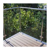China Indoor Glass balustrade handrail railing  fencing uk cost for sale