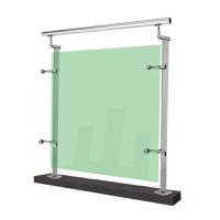 China Outdoor modern glass balustrade railing systems fence for sale