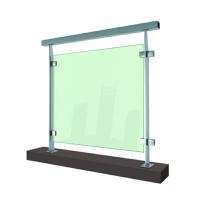 China Balcony glass balustrade railing support deck fencing for sale