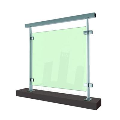 China Balcony glass balustrade railing support deck fencing for sale