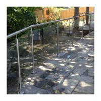 China Balcony glass balustrade railing support deck fencing for sale