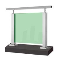 China Stainless steel and smoked glass balustrade railing fencing nz for sale