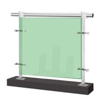 China Steel and glass balustrade railing for sale cheap glass fencing for sale