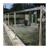 China Steel and glass balustrade railing for sale cheap glass fencing for sale