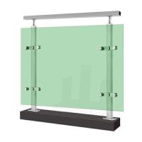 China Full frosted glass balustrade railing fencing contractors for sale