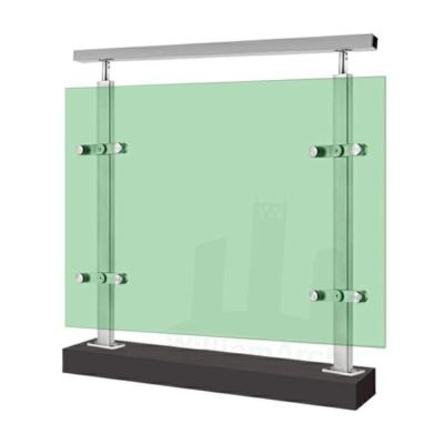 China Full frosted glass balustrade railing fencing contractors for sale