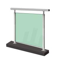 China Glass balustrade systems for decking railing in house aluminum fence for sale