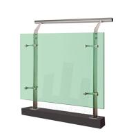 China Installing stainless steel glass balustrade railing on deck fencing for sale