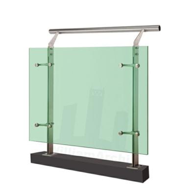 China Installing stainless steel glass balustrade railing on deck fencing for sale