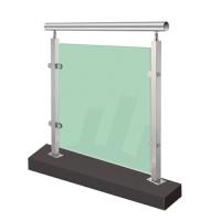 China Indoor  rooftop glass balustrade railing fencing materials for sale