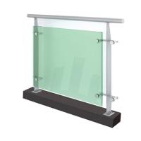 China Stainless steel glass balustrade fittings railing fence for sale