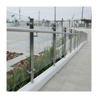 China Stainless steel glass balustrade fittings railing fence for sale
