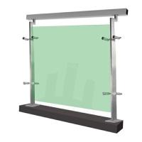China External glass balustrade outdoor deck glass railing fence for sale