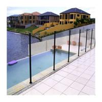 China Led designed glass railing brown stainless post deck railing steel and glass stair railing for sale