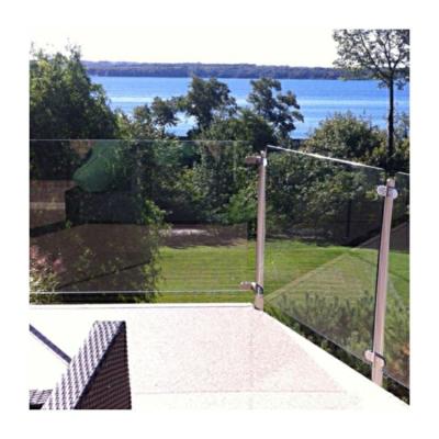 China Tinted glass railing roof handrail commercial glass railing system for sale