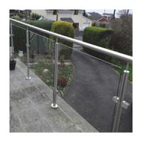 China Tinted glass railing roof handrail commercial glass railing system for sale