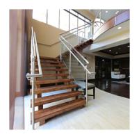 China EN 12150 glass balusters outdoor stair balustrade modern glass balustrade for sale