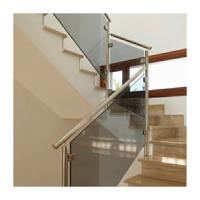 China EN 12150 glass balusters outdoor stair balustrade modern glass balustrade for sale