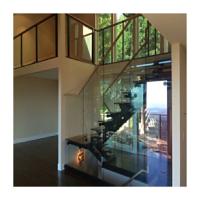 China EN 12150 glass balusters outdoor stair balustrade modern glass balustrade for sale