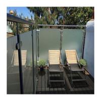 China Tinted glass handrail flat roof railing systems balustrade panels price for sale
