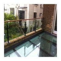 China 12mm glass railings balcony balustrade garden fence panels for sale