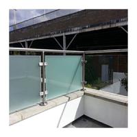 China Tmepered glass guardrail decorative metal deck railing cost of glass balcony railing for sale