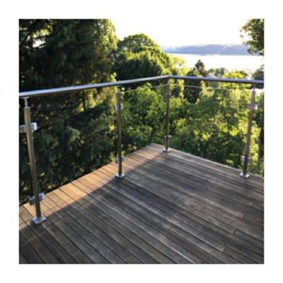 China SGCC glass banister composite decking and railing systems deck for sale