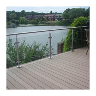 China Anti slip glass banister pressure treated deck railing balcony railing for sale