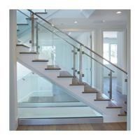 China Low iron glass fence house wire stair railing external glass balustrade systems for sale