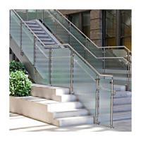 China Low iron glass fence house wire stair railing external glass balustrade systems for sale