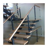 China Laminated glass fence deck and stair railings balustrade cad for sale