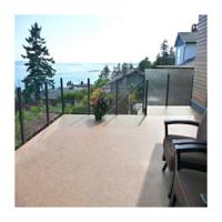 China Fiber glass railing adding railing to concrete porch railing systems glass for sale