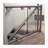 China Safety glass balustrades patio step railing backyard fence for sale
