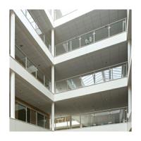 China Low iron glass guardrail patio windbreak fence ultra white glass clear railing for sale