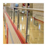 China EN12543 glass balusters black horizontal deck railing stainless steel and glass balcony railings for sale