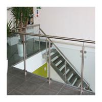 China Tmepered glass fencing paver patio railing post stainless cable railing for sale