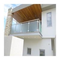 China AS glass railings stainless steel balcony railing metro glass balustrade for sale
