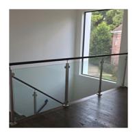 China Blue glass banister plastic patio fencing stainless steel cable railing for sale